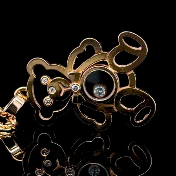 Chopard | Jewelry | Chopard Happy Diamonds Teddy Bear Necklace | Poshmark